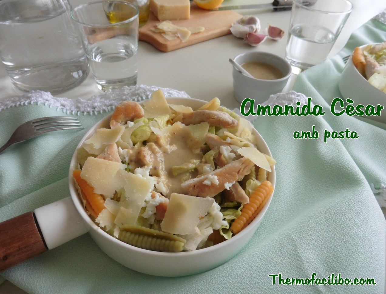 Amanida Cèsar amb pasta – THERMOFACILIBO